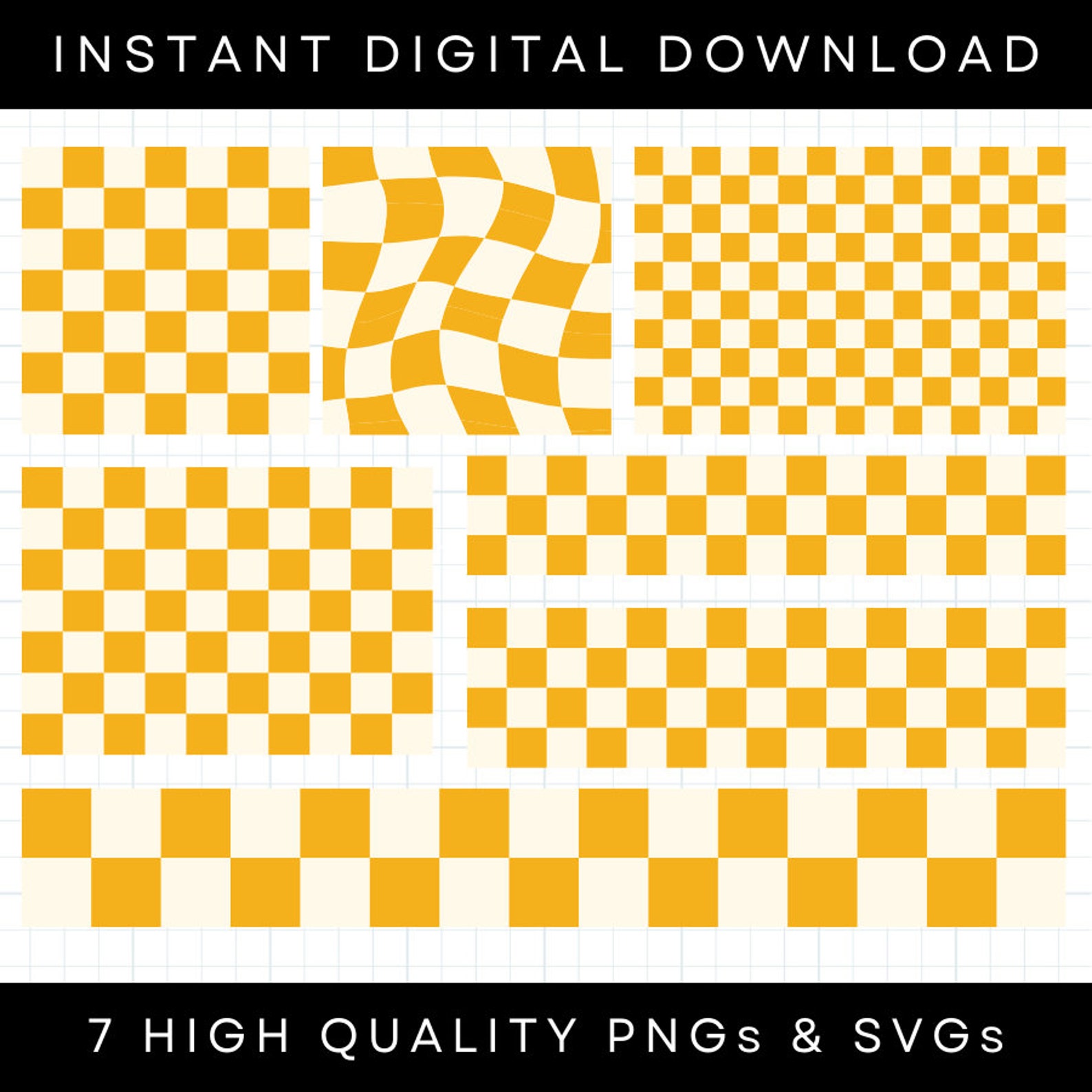 Checkers Clipart SVG Bundle Checkers Pattern Png & SVG Cut Files for ...