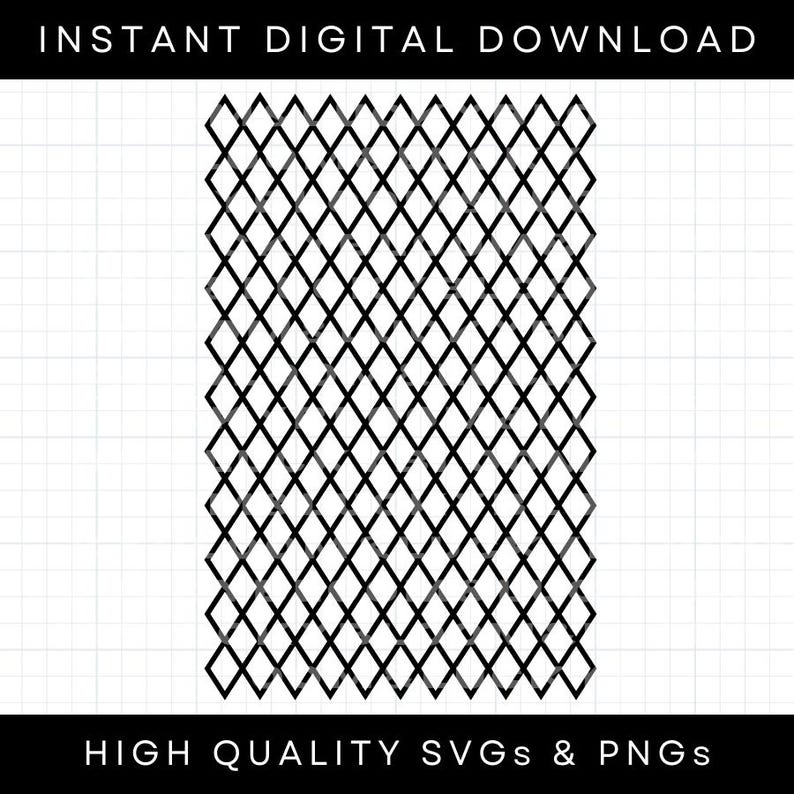 Diamond Pattern SVG Bundle Black Checkered Diamond Pattern Png SVG Cut ...