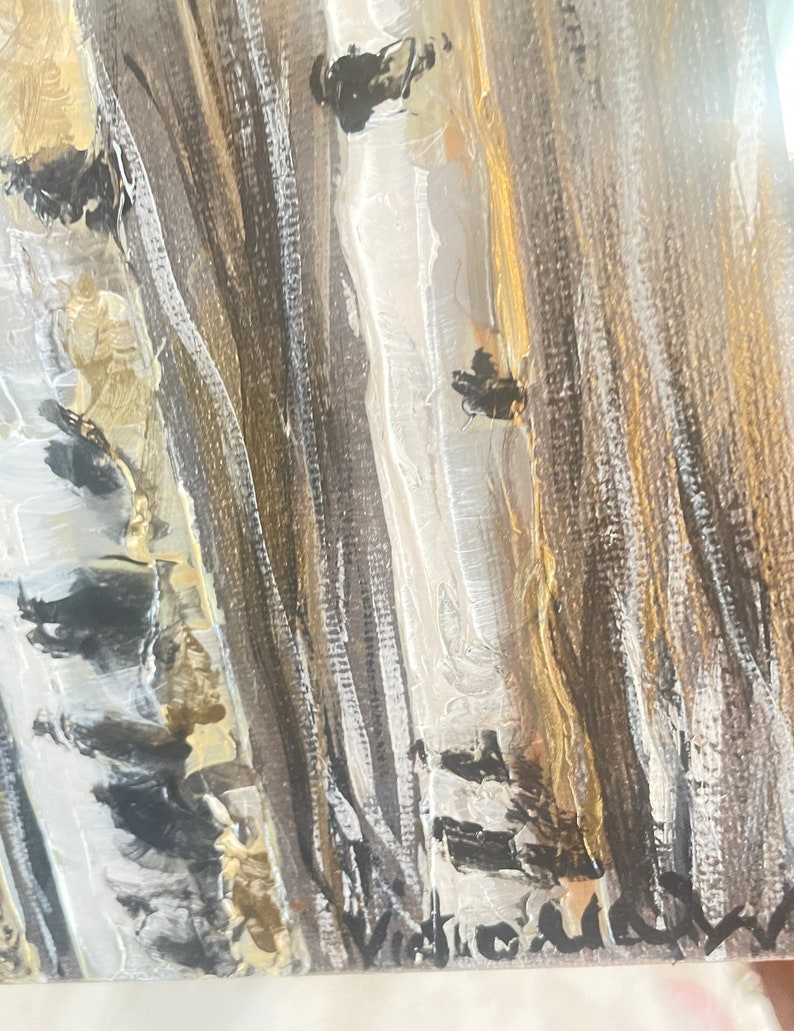 Silvery Bronze Birch Trees - Etsy