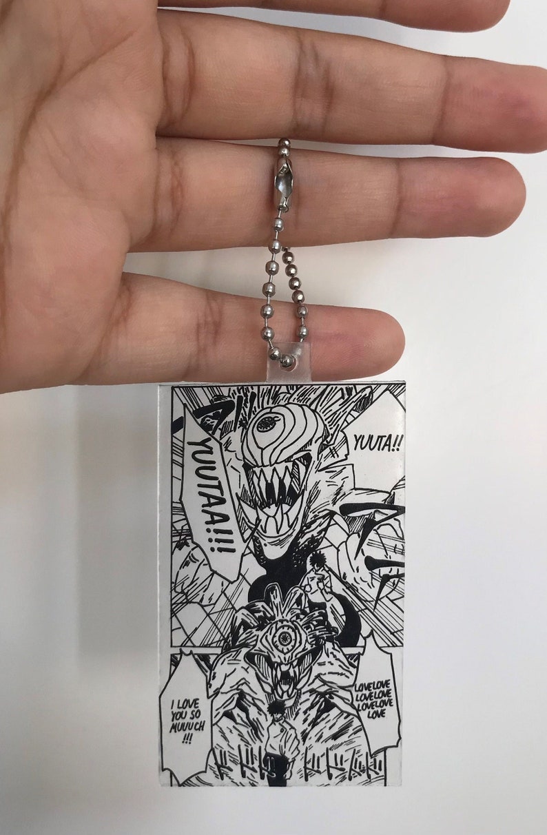 Handmade Jujutsu Kaisen Plastic Keychain - Etsy