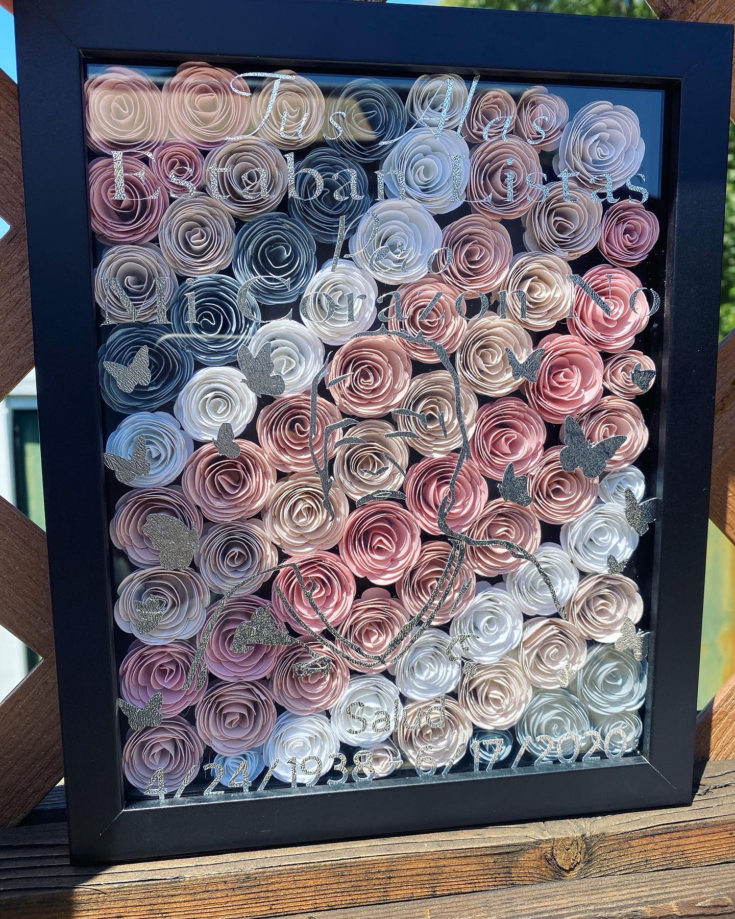 Memorial Rose Frame - Etsy