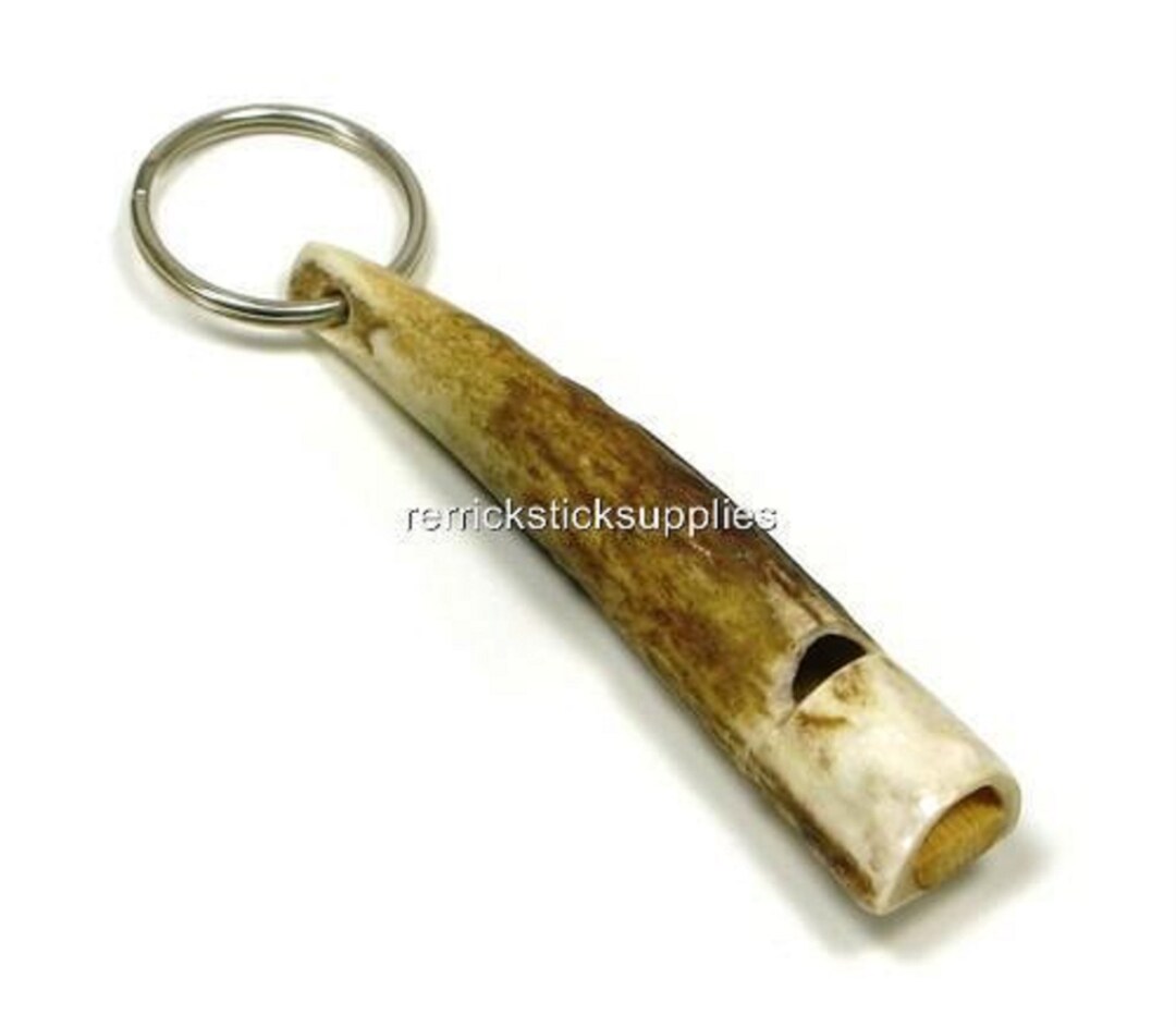Stag Antler Key Ring / Whistle - Etsy UK