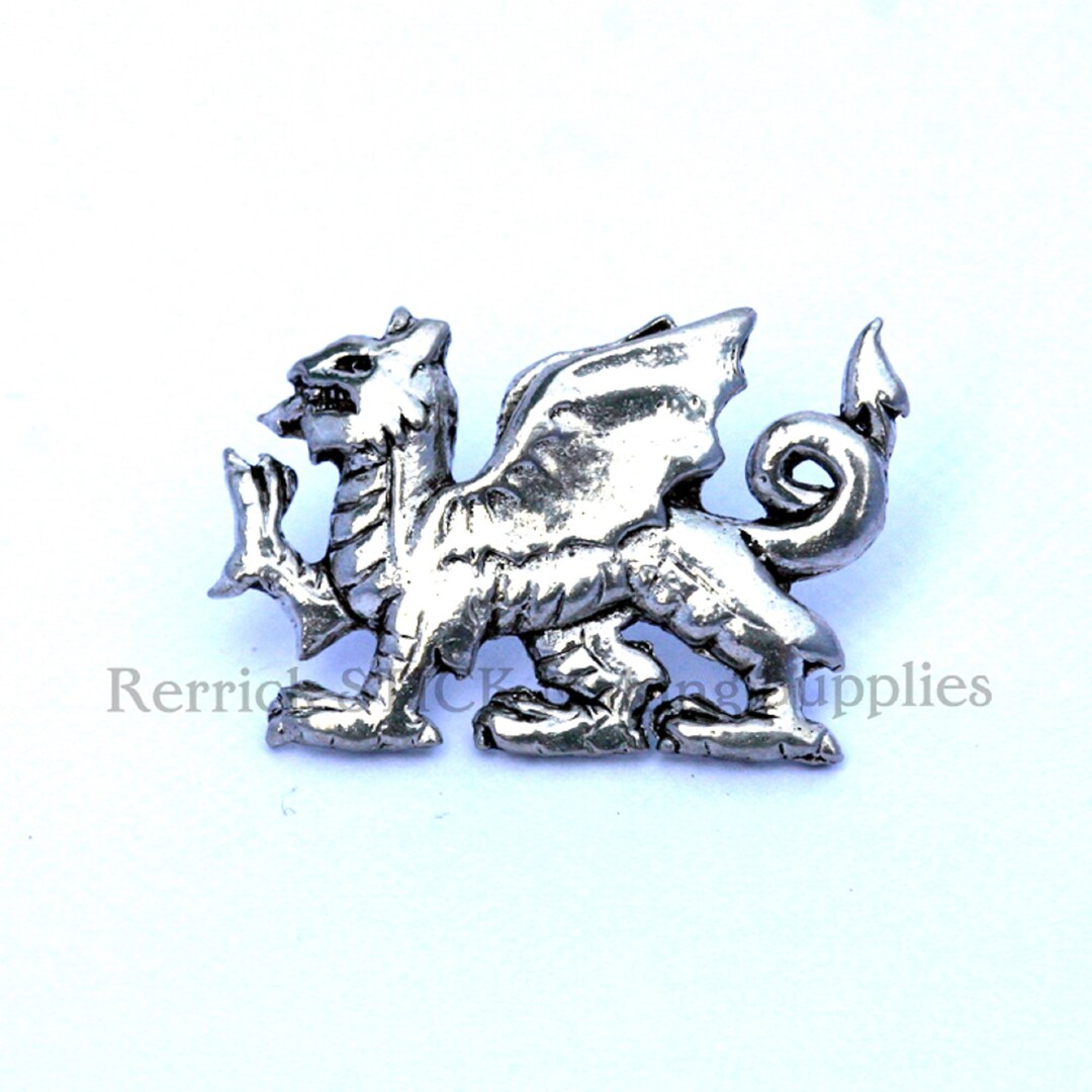 Welsh Dragon Badge, Beautifully Made And, Handcrafted From Solid Pewter ...