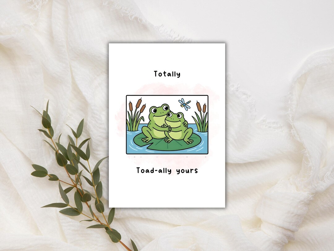 Totally Yours Frog Valentine's Day Card, Sweet Gift for Him/her, Funny ...