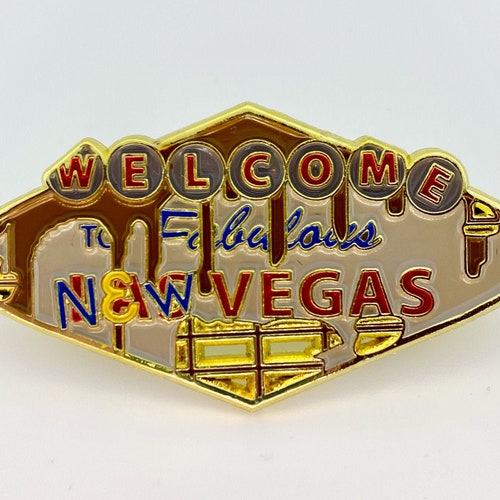 Fallout New Vegas Welcome Sign Enamel Pin - Etsy
