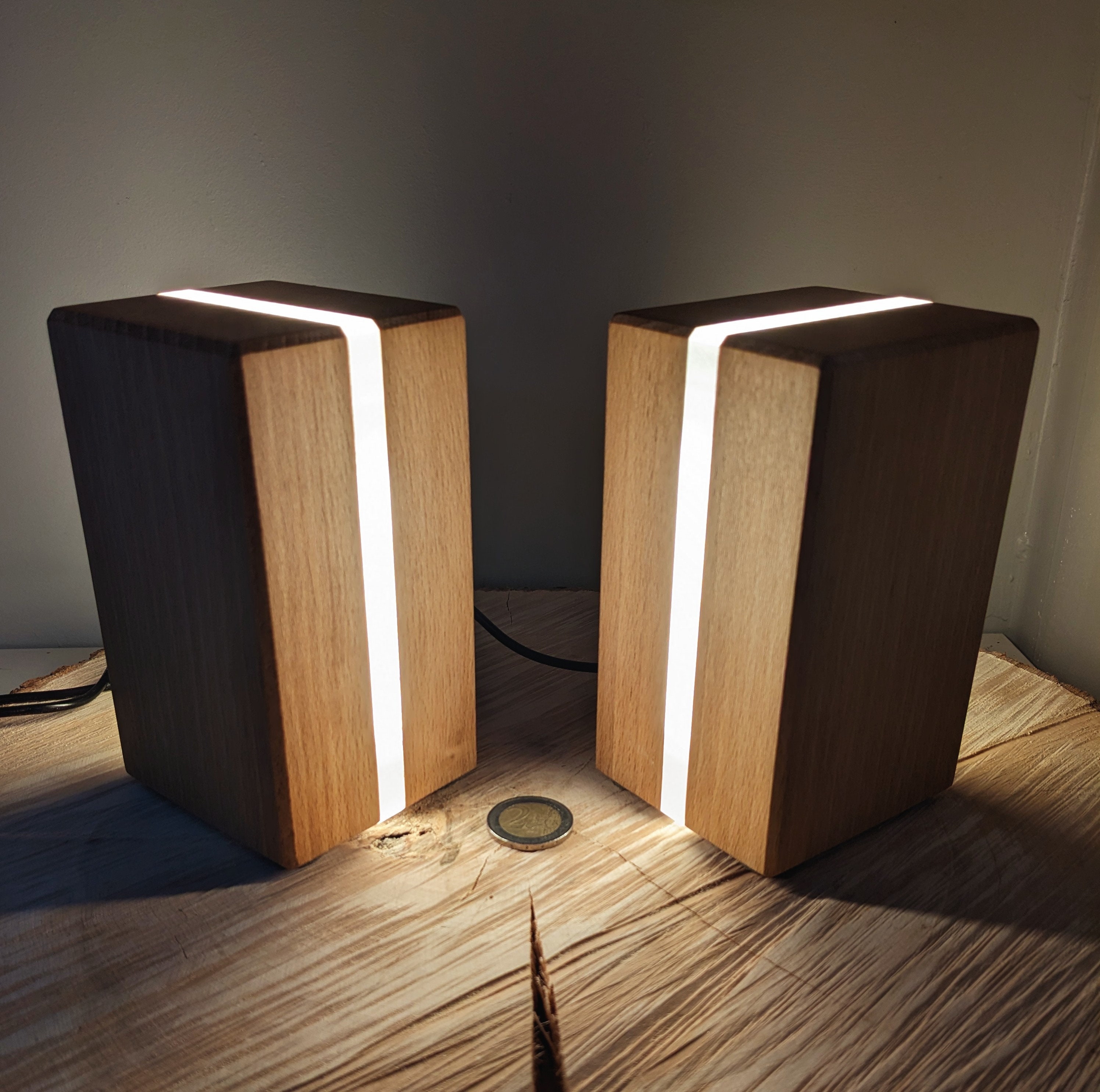 Beech Wood Lamp or Night Light - Etsy