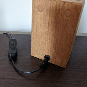 Beech Wood Lamp or Night Light - Etsy