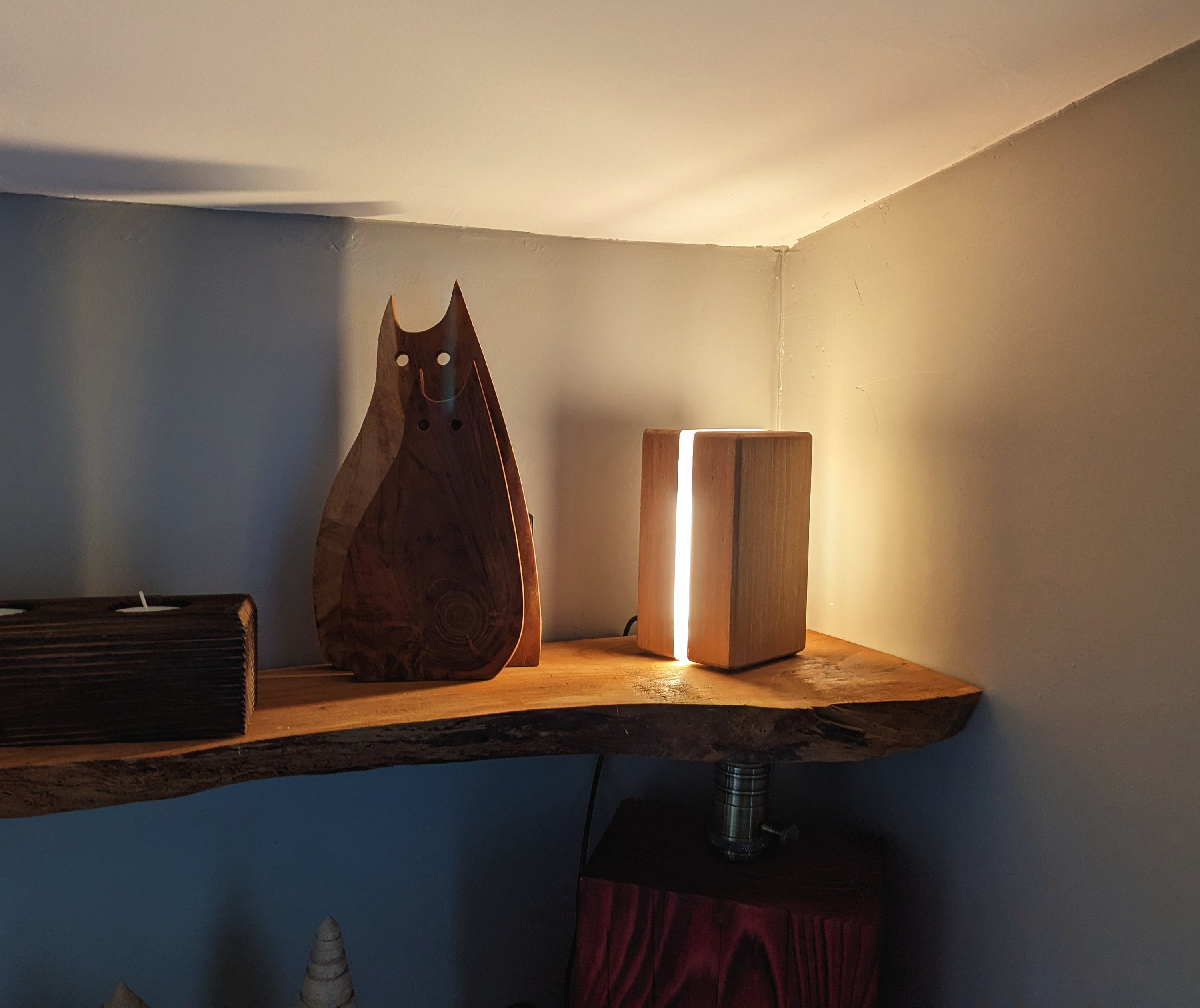 Beech Wood Lamp or Night Light - Etsy