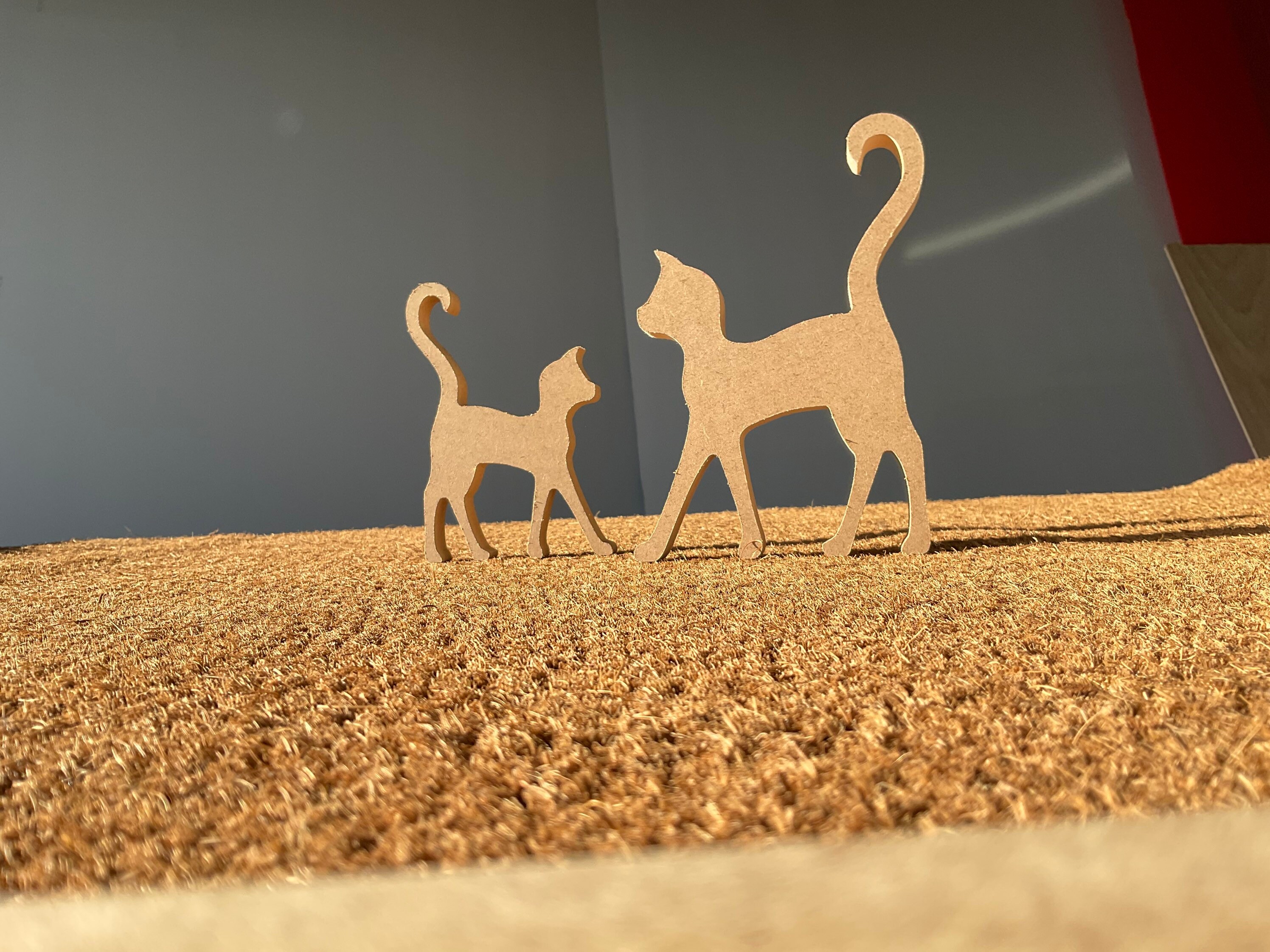 Freestanding Wooden MDF Slinky Cat Blank Shape 18mm Thick. - Etsy UK