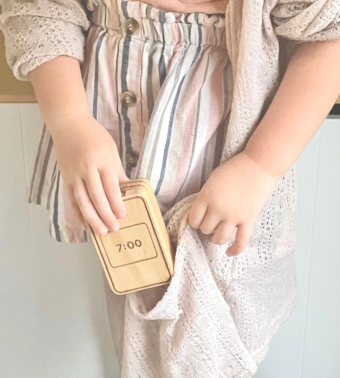 Kids Wooden Pretend Play Flip Phone Stylish Minimalist Style - Etsy