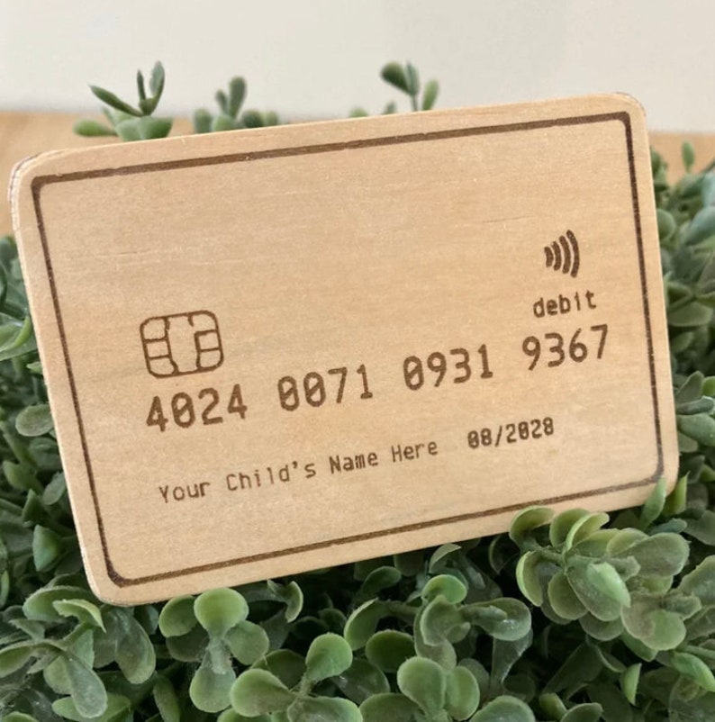 Custom Kids Eftpos Debit Cards, Personalised With Your Child’s Name ...