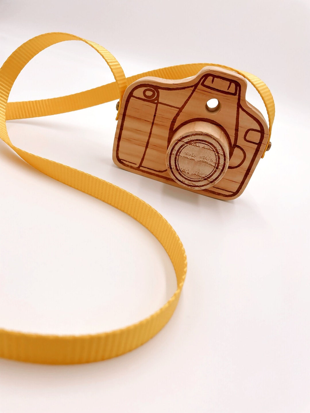 Wooden Adventure Camera, Great Christmas Stocking Filler Yellow Neck ...