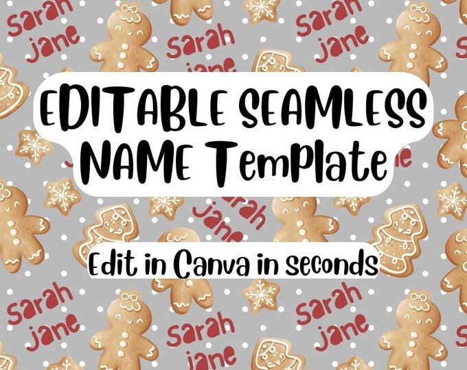 Editable Seamless File, Baby Name Blanket Fabric Repeating Pattern ...