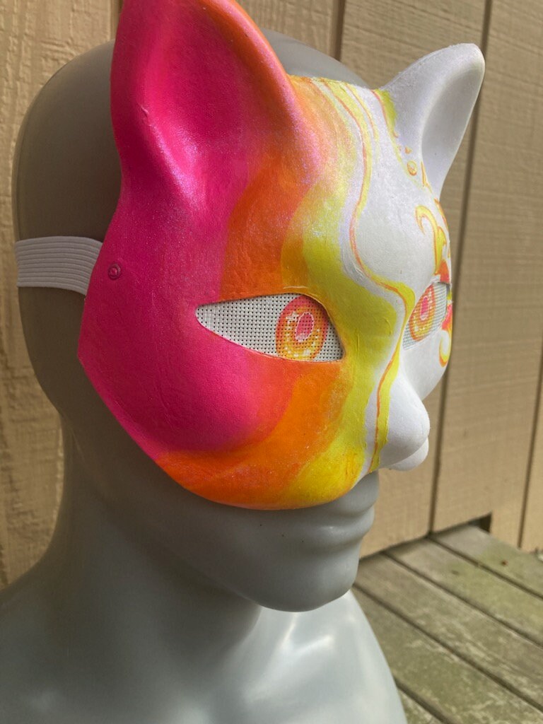 Saturn Ember Cat Mask mystic Collection - Etsy