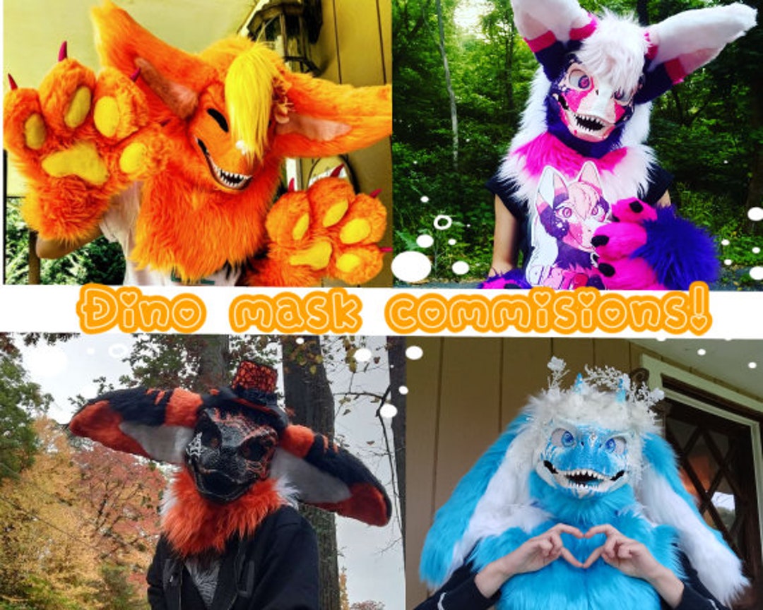 Dino Mask Commissions Dont Buy Read Descriptionhigh Etsy