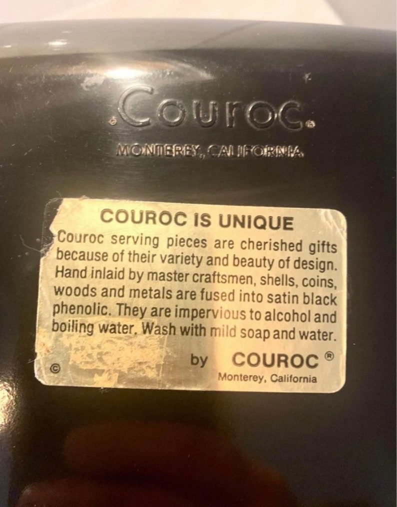 Vintage Couroc of Monterey Inlaid Bird Tray - Etsy