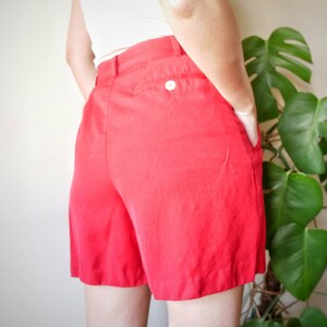 Vintage Michael KORS Red Shorts | High Waisted Shorts | Size 40 Shorts ...