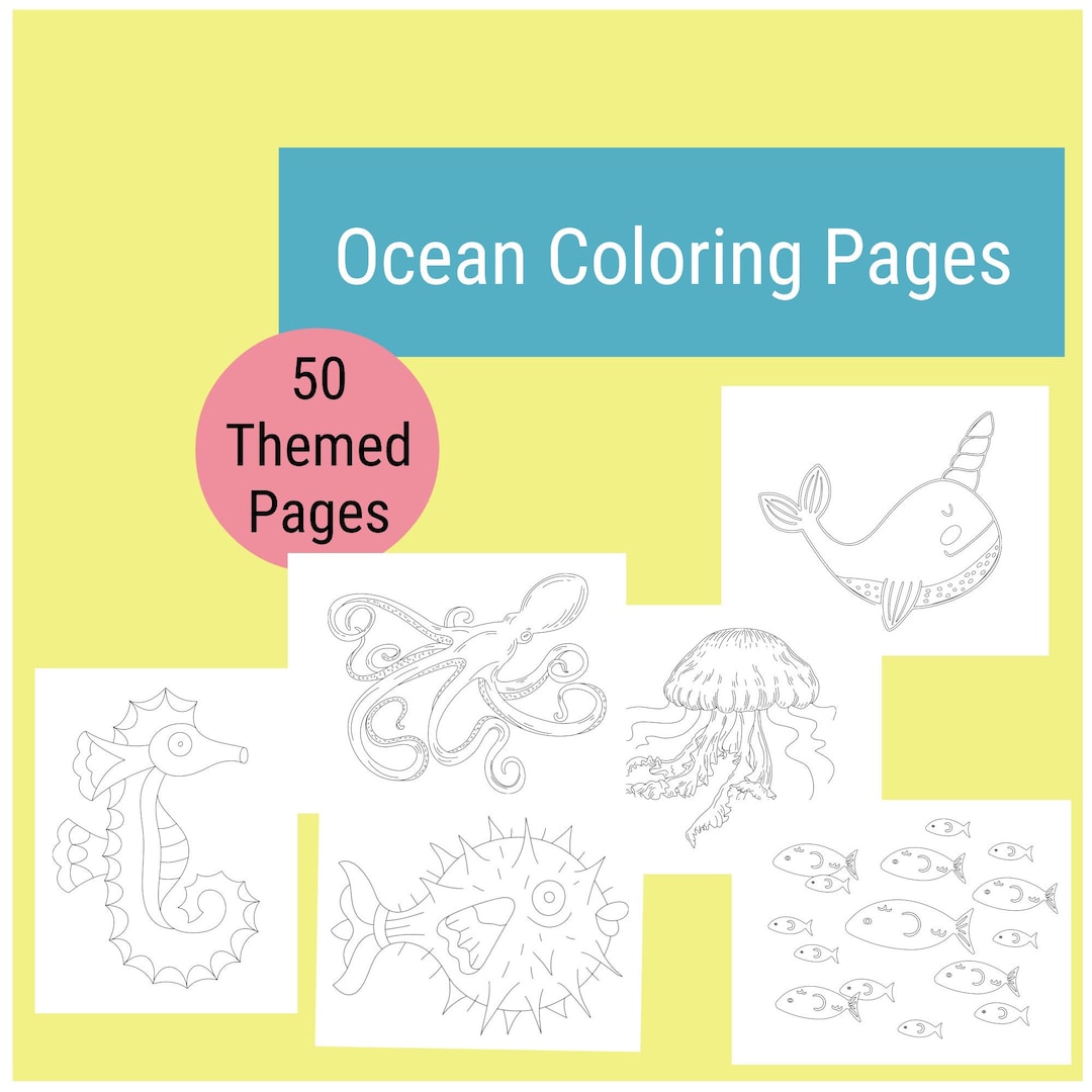 Ocean Coloring Pages / Coloring Pages / PDF Ocean Theme Coloring Pages ...