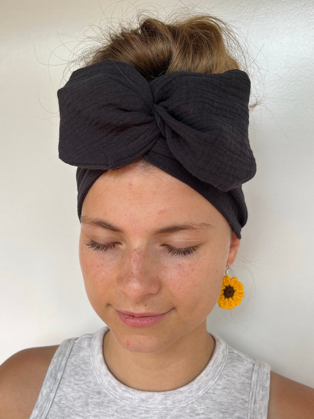 Raven Black Wired Headband | Wire Head Wrap | Headband | Wide Wire Hair ...