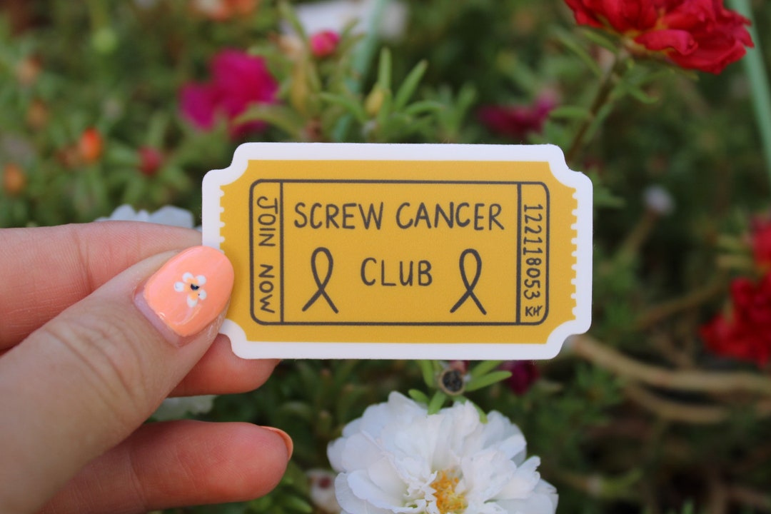 Screw Cancer Club Sticker - Etsy