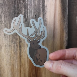 Bull Elk Sticker - Etsy