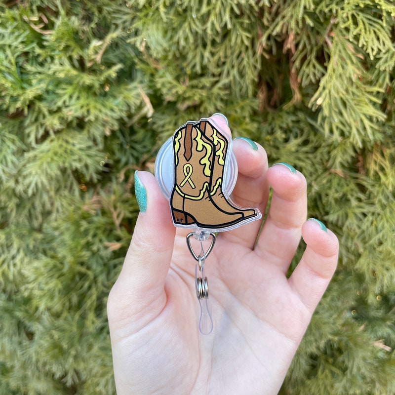 Cowgirl Boot Keychain - Etsy