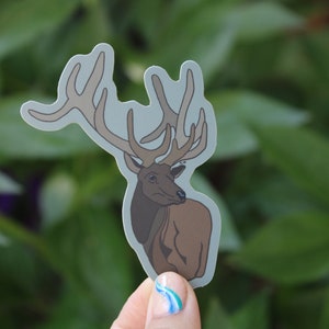 Bull Elk Sticker - Etsy