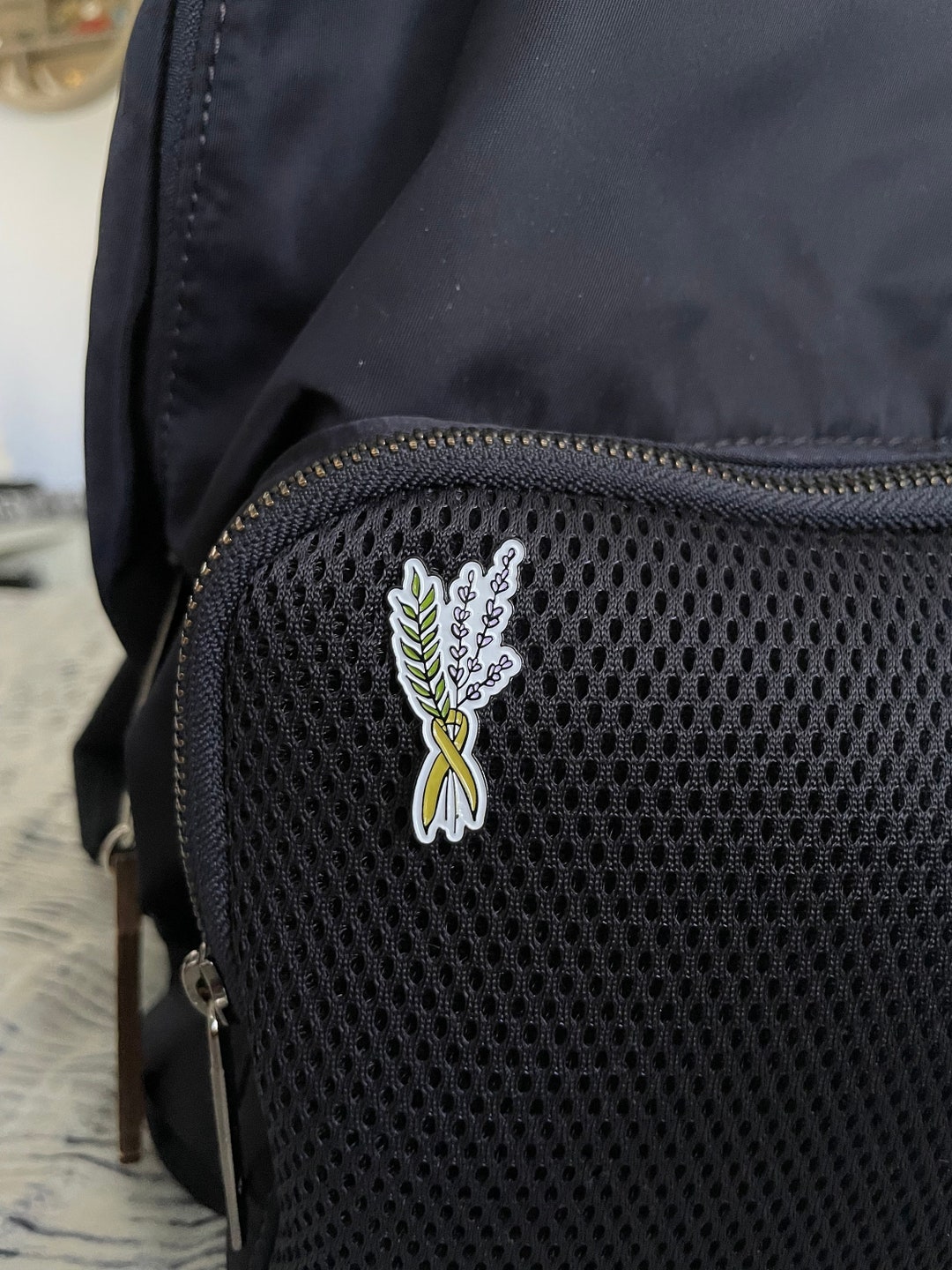 Childhood Cancer/ Sarcoma Floral Ribbon - Enamel Pin - Etsy