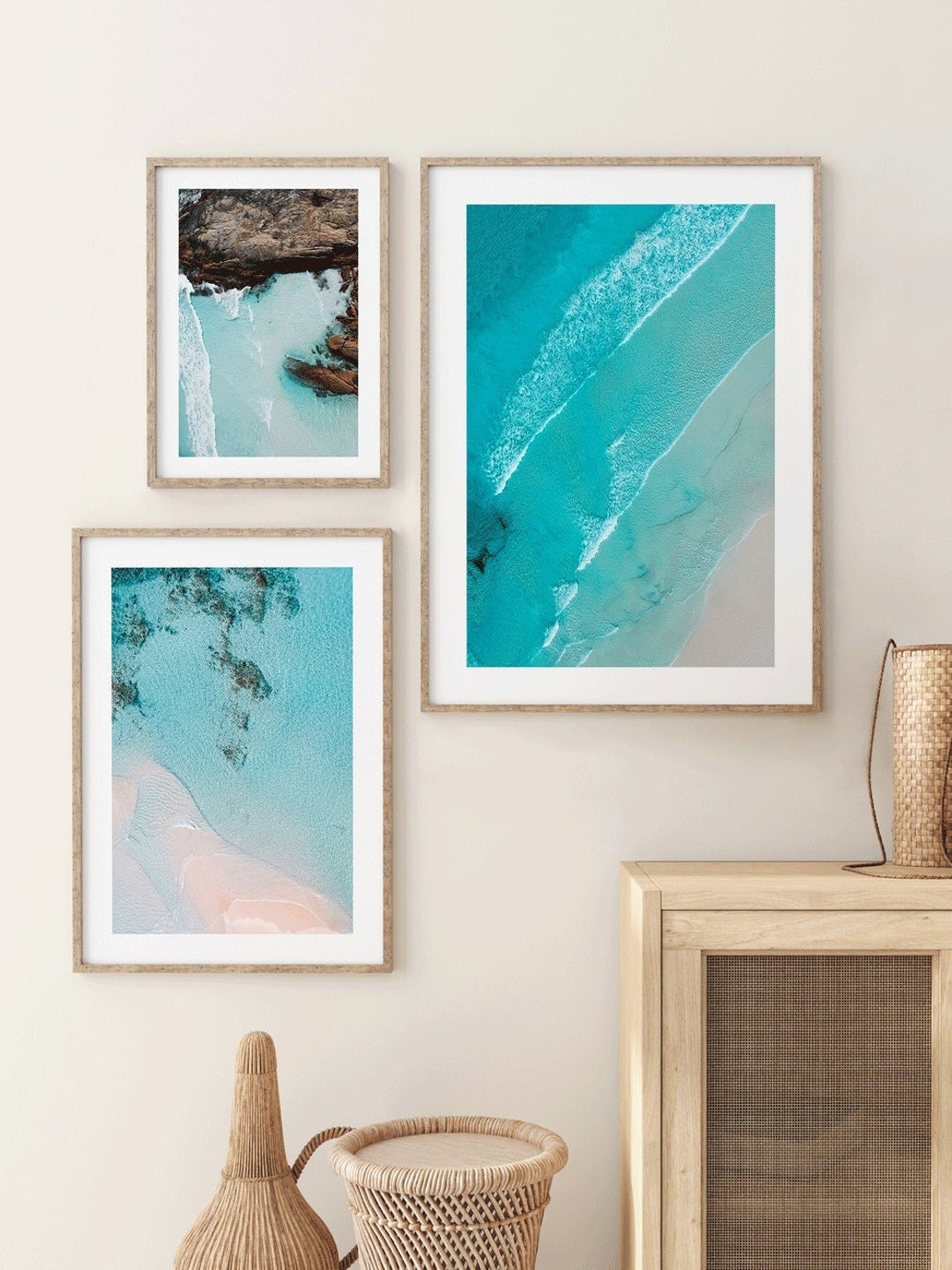 Poster Set »australia Beach« Wall Art Prints | Set of 3 Coast Posters ...