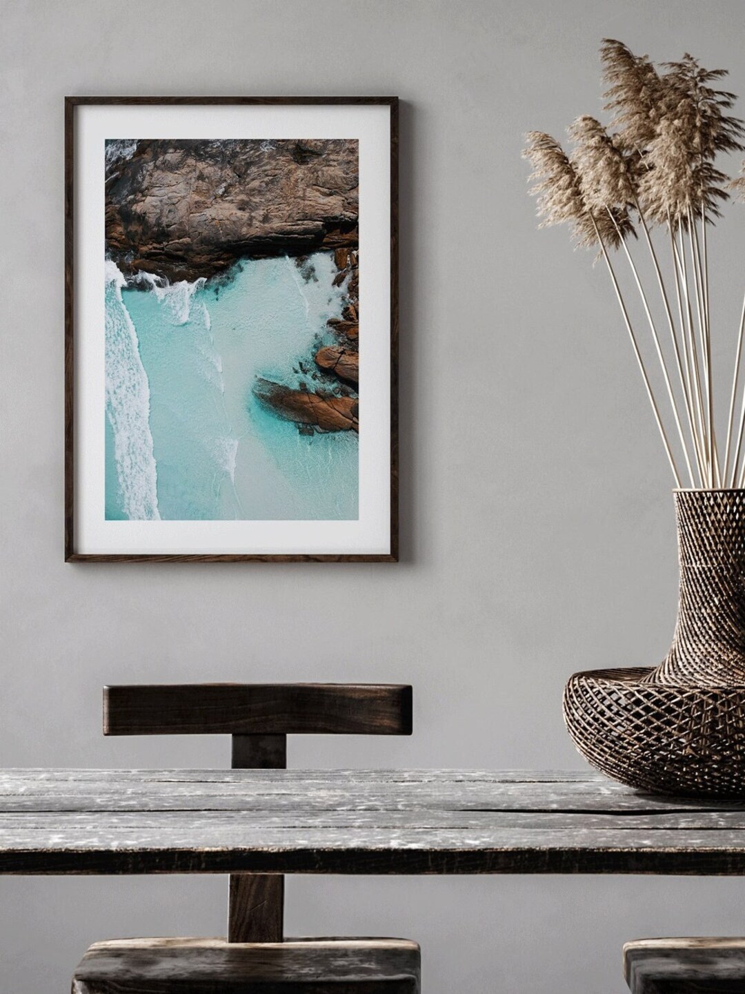 Poster: Australien Poster | Ocean Beach Waves Canvas Print ...
