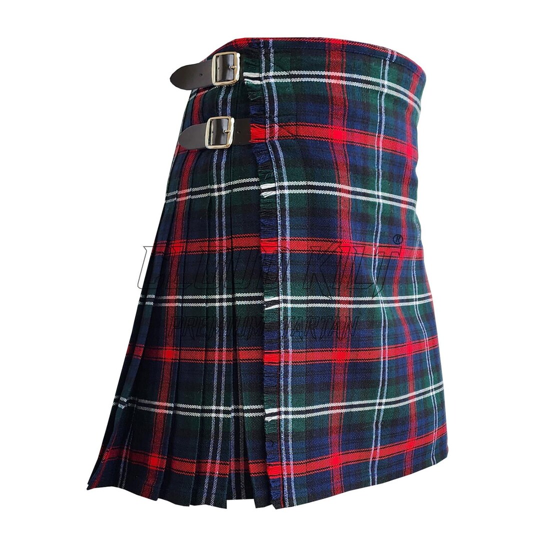 Sutherland Tartan Kilt - Traditional Scottish 8 Yard Kilt - Highland ...