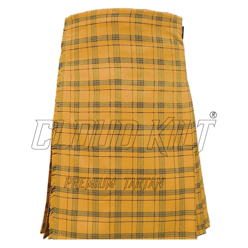 Clan Houston Modern Tartan Kilt: Traditional Custom 8-yard Scottish ...