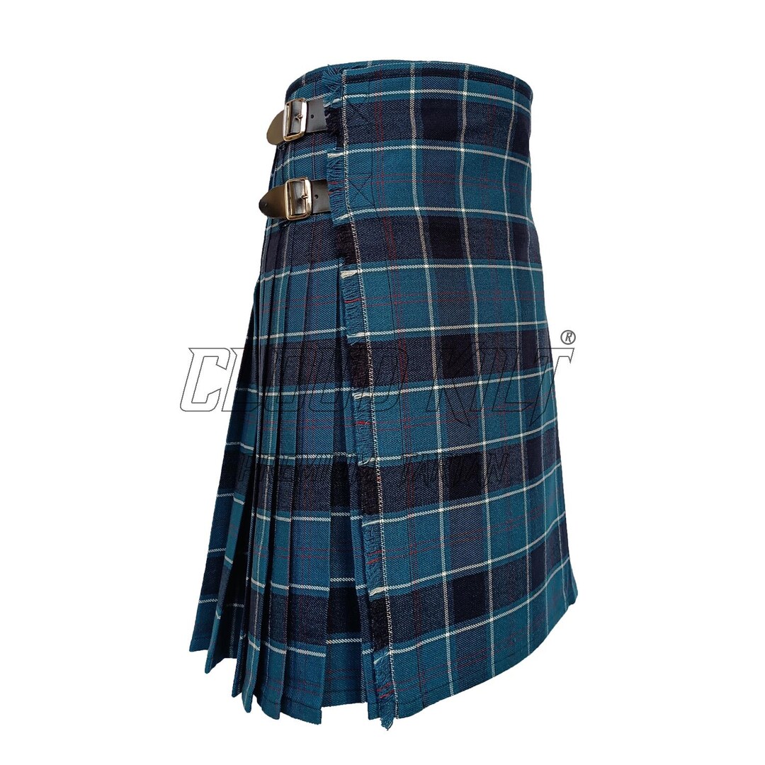 US Navy Tartan Kilt | Custom 8 Yard Traditional Scottish Kilt for Men ...