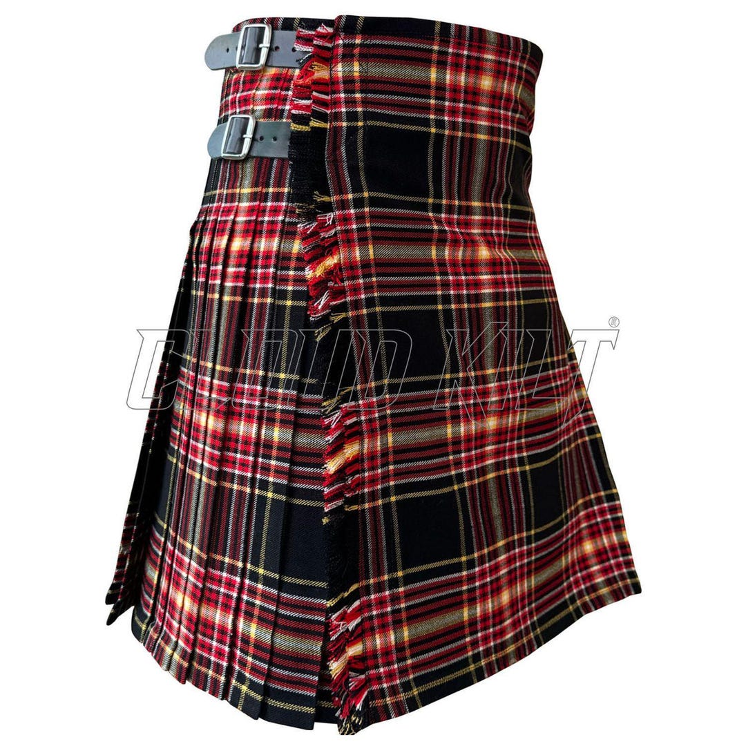 Firefighter Tartan Kilt: 8 Yard Acrylic Highland Wear - Etsy