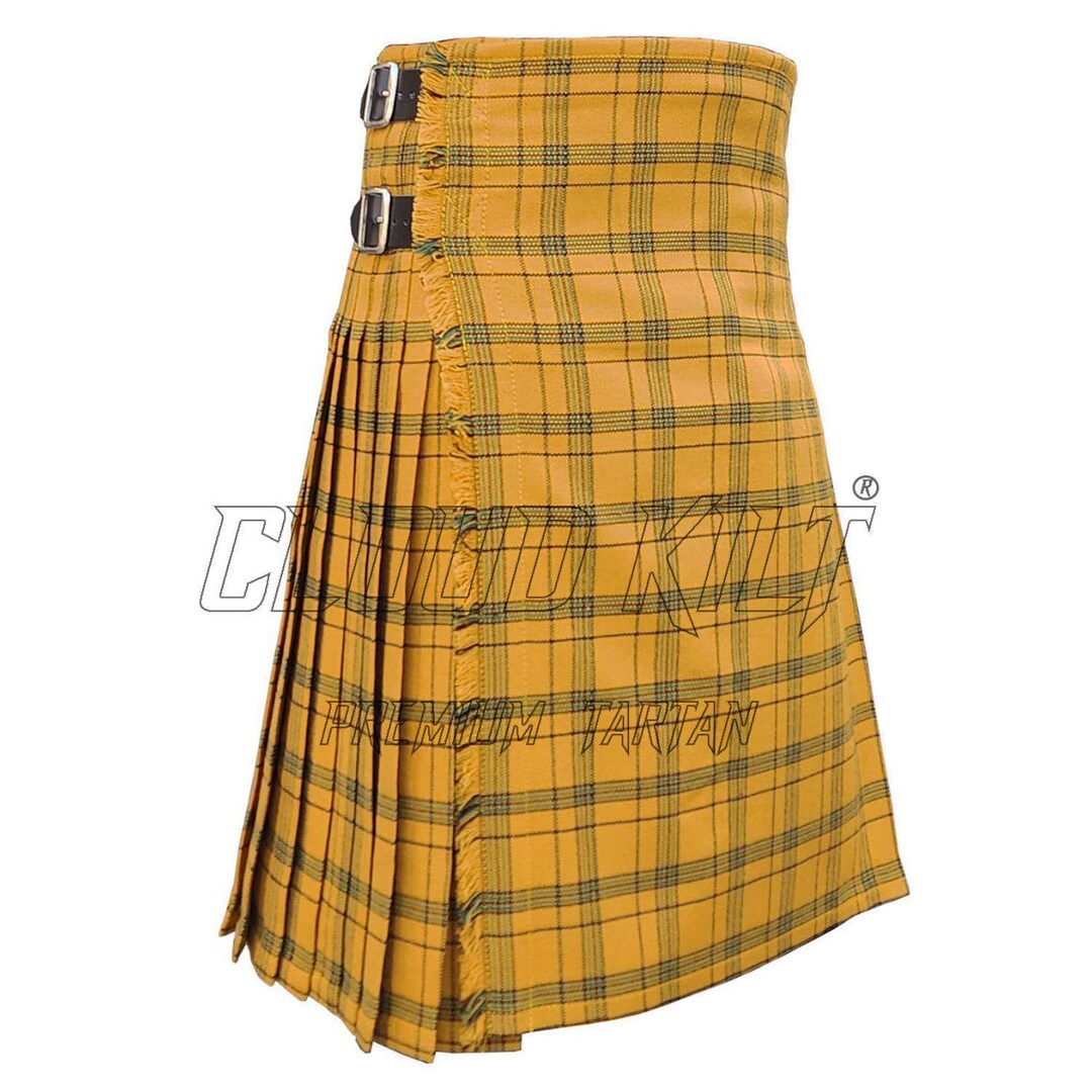 Clan Houston Modern Tartan Kilt: Traditional Custom 8-yard Scottish ...