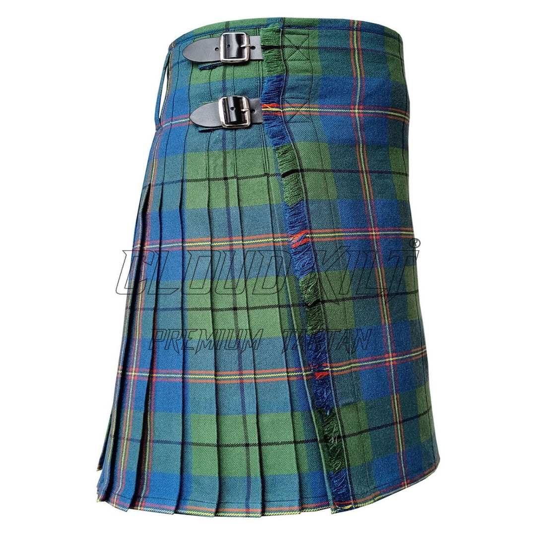 Carmichael Tartan Kilt for Men | Handcrafted 8-yard Scottish Highland ...