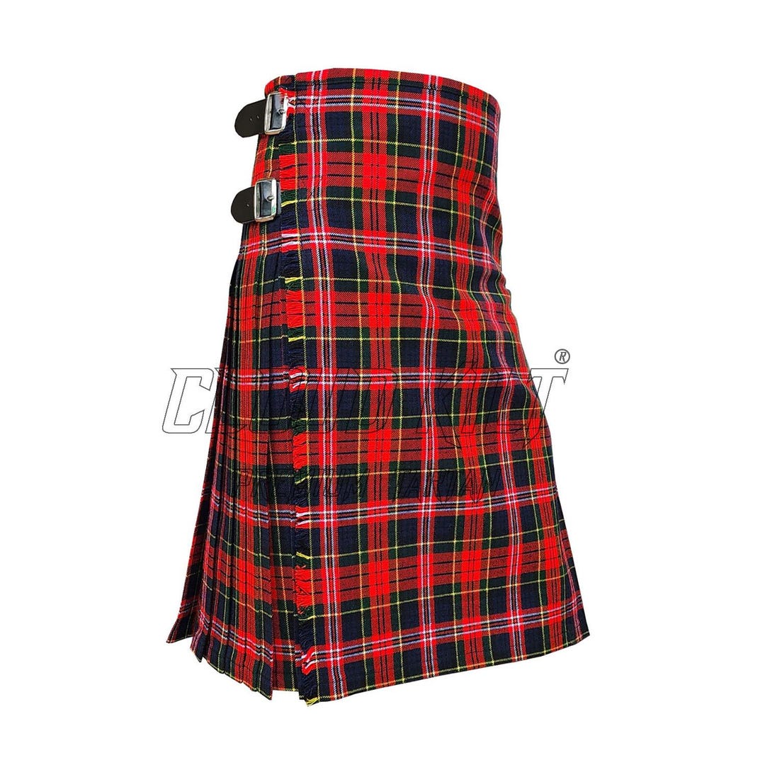 Macpherson Modern Tartan Kilt, 8 Yard Kilt, Handcrafted Traditional ...