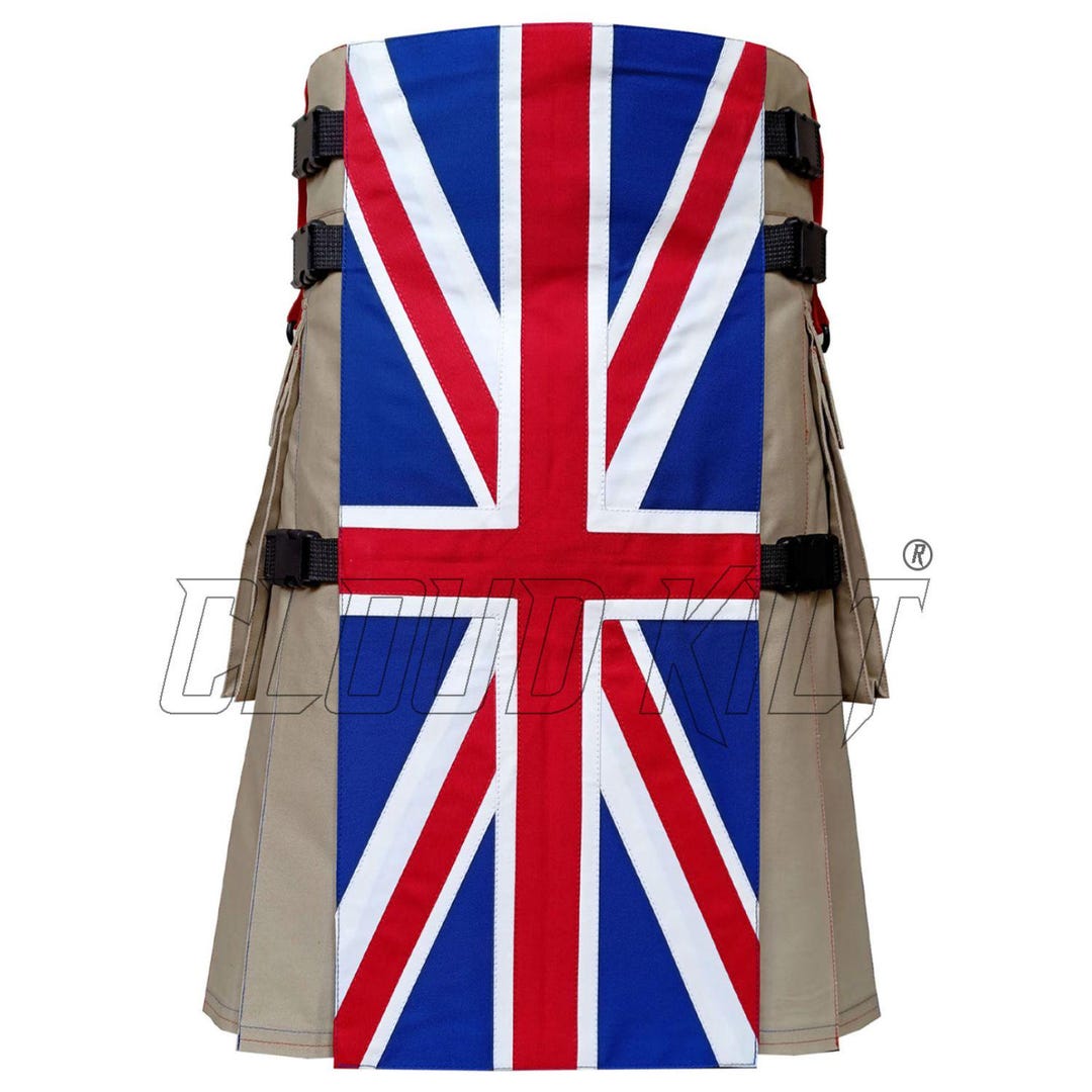 UK Flag Kilt – Custom Made Scottish Kilt – Cargo Pockets – Perfect for ...