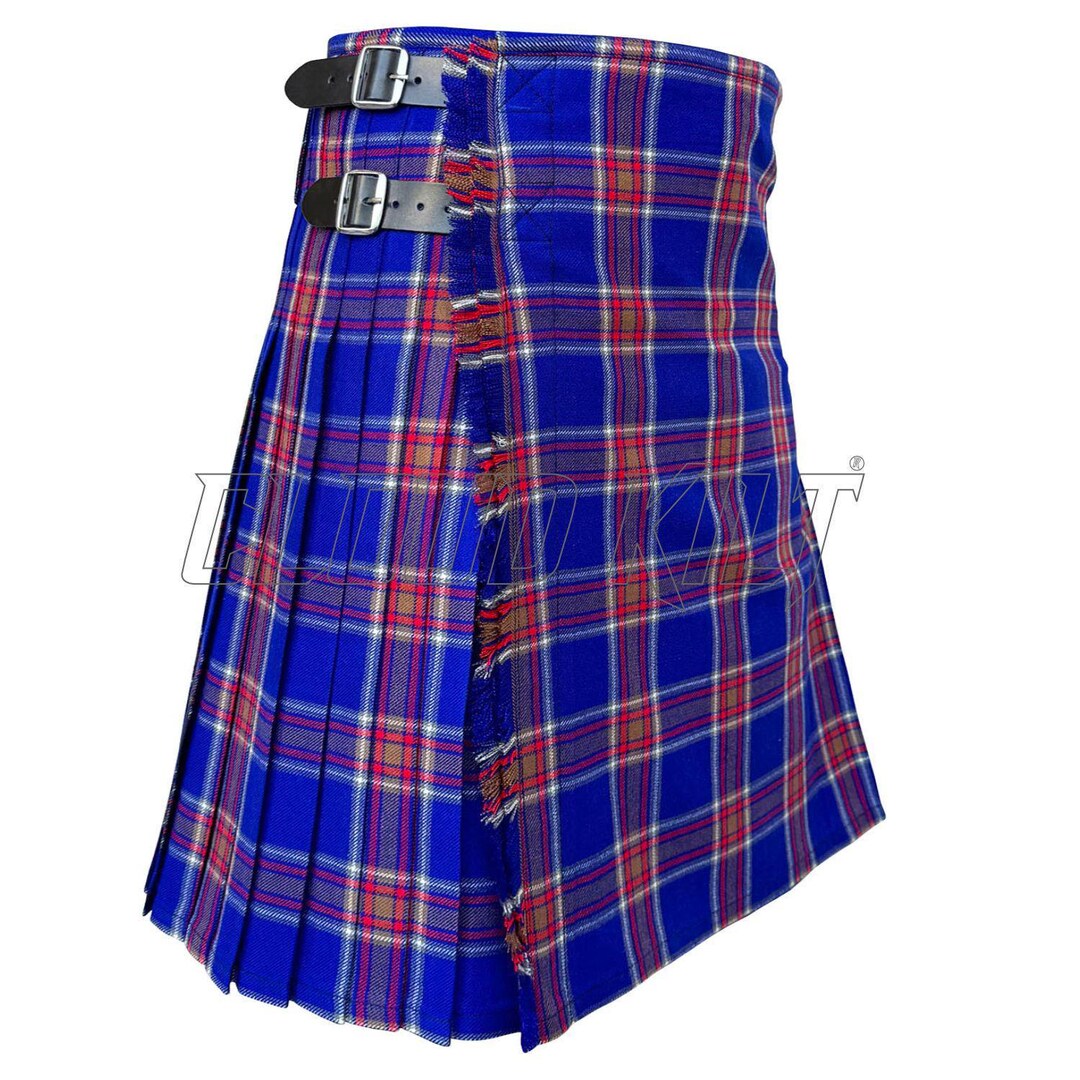 Blue Rust Tartan Kilt: Traditional Highland Wear - Etsy