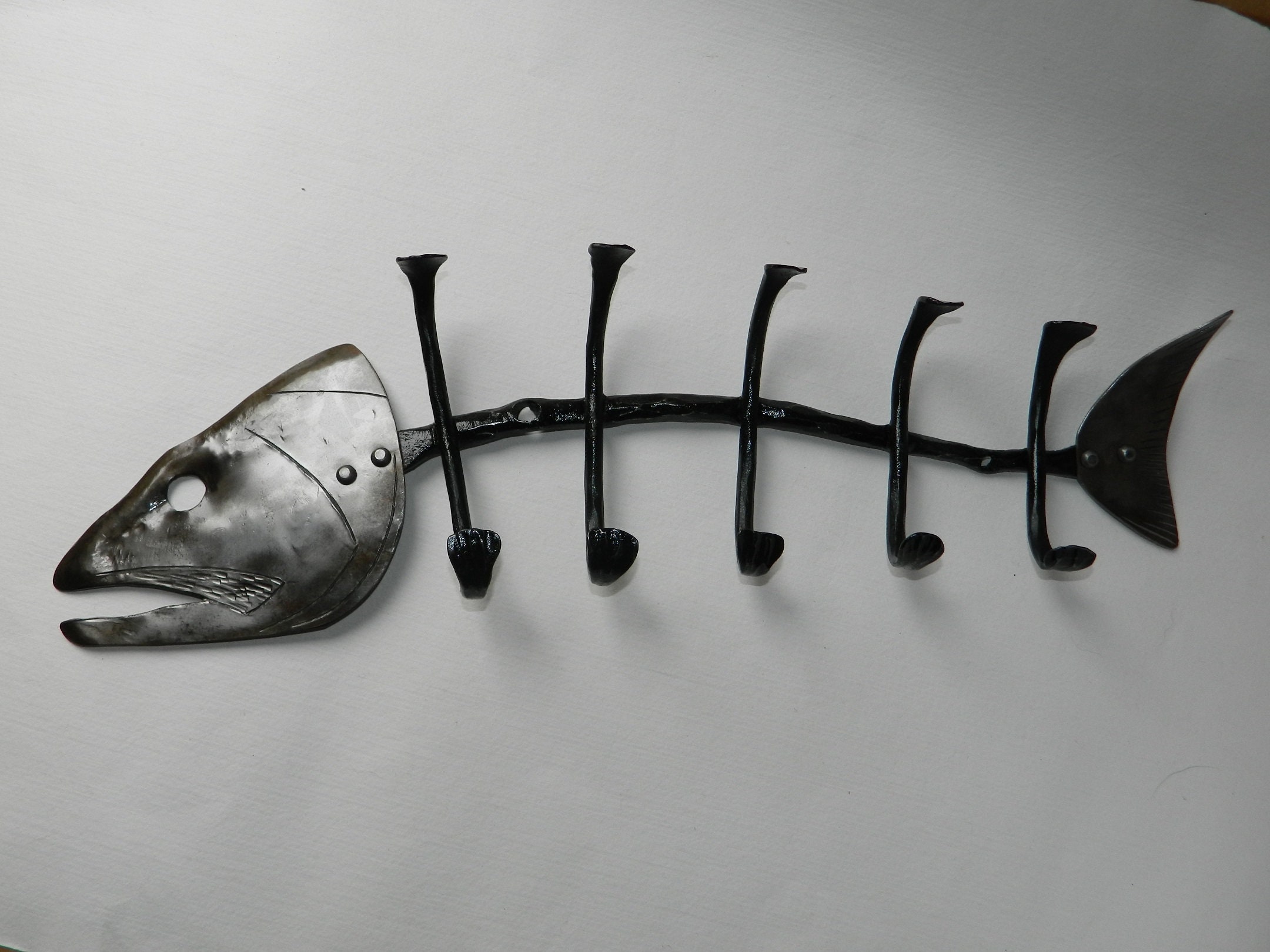Fish - Wall Hanger Forged - Etsy