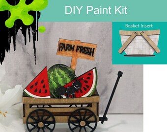 Mini Basket Insert, DIY Wood Project, Tiered Tray Decor, DIY Interchangeable Insert, DIY Paint ...