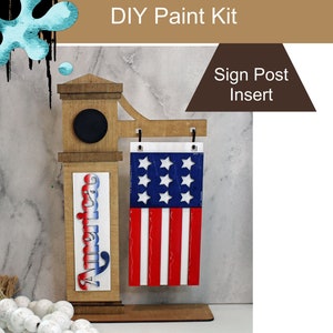 American Flag for Sign Post Inserts, DIY Wood Project, Tiered Tray ...
