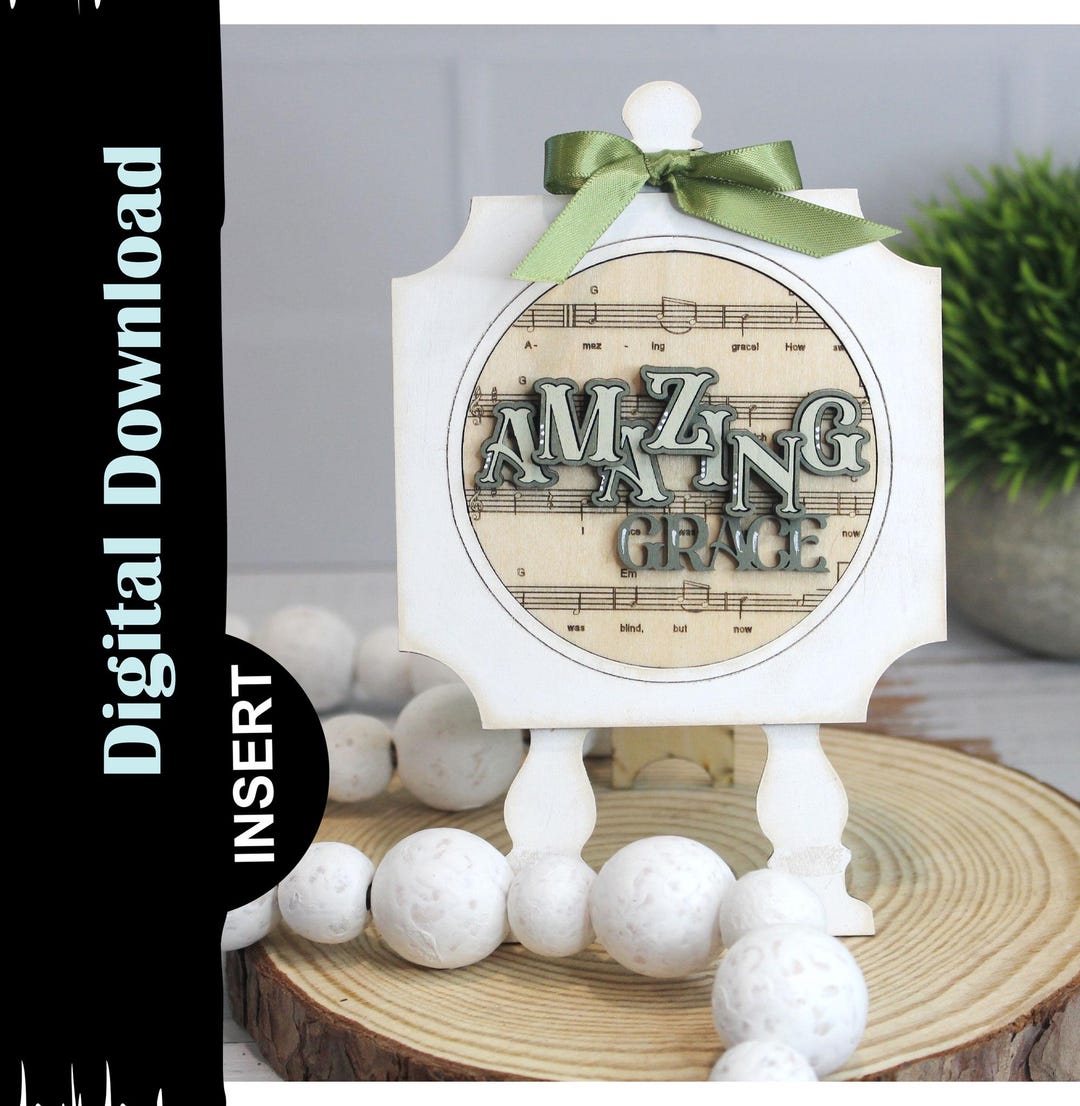Interchangeable Amazing Grace Insert for Snazzy Frame, Home Decor ...