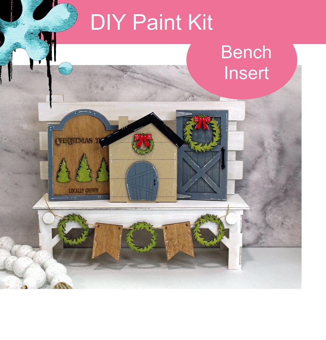 Park Bench Inserts, DIY Wood Project, Tiered Tray Decor, DIY ...