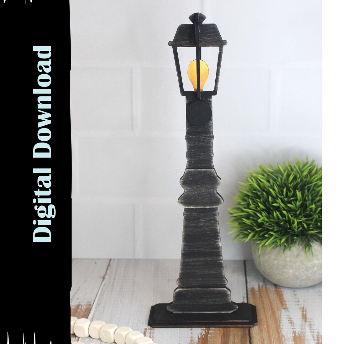 Lamp Post Sign Holder/hanger, Digital Download, Laser Ready for 1/8 ...