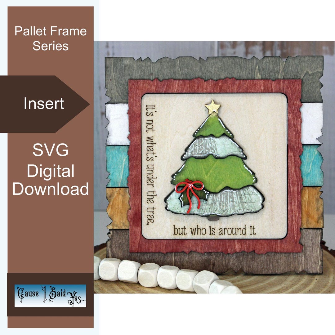 Interchangeable Christmas Tree Insert, Rustic Sign, Home Decor, Laser ...