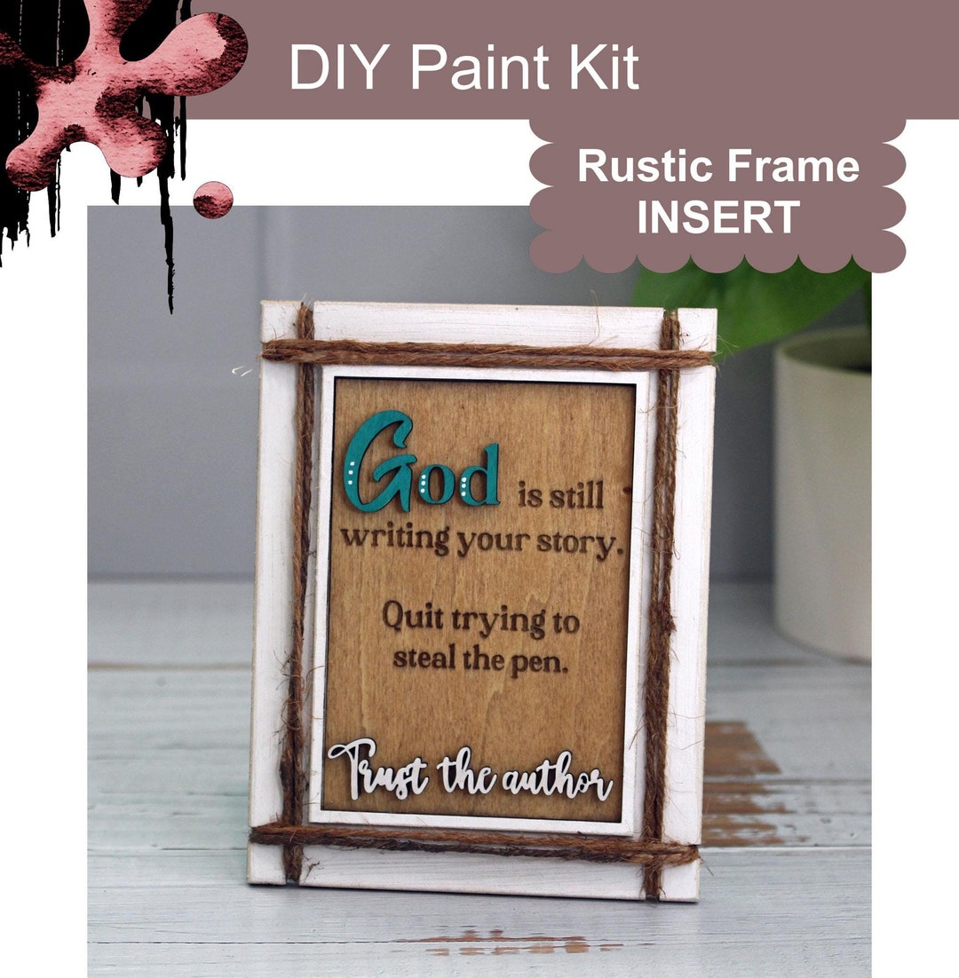 Rustic Frame Insert, DIY Wood Project, Tiered Tray Decor, DIY ...