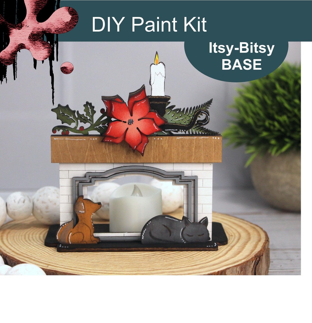 Fireplace Base for Itsy Bitsy Inserts, Votive Holder, DIY Wood Project ...