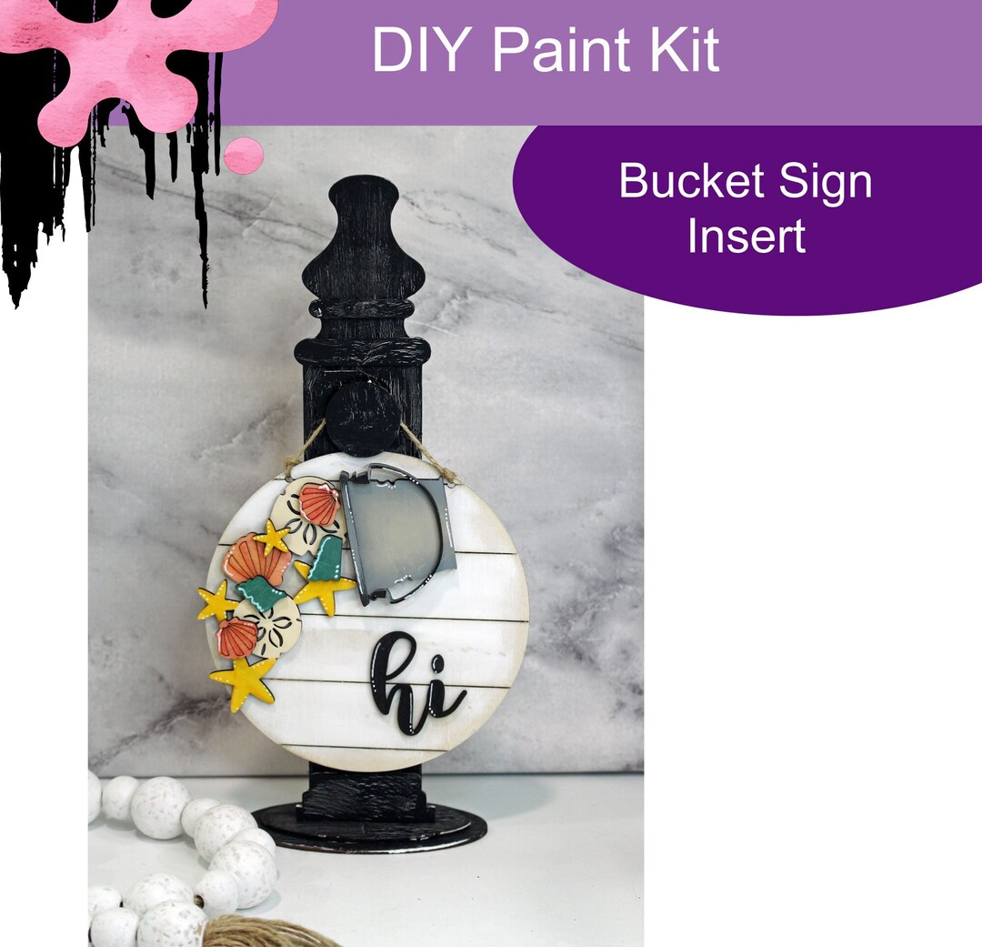 Pouring Bucket Sign Insert, DIY Wood Project, Tiered Tray Decor, DIY ...