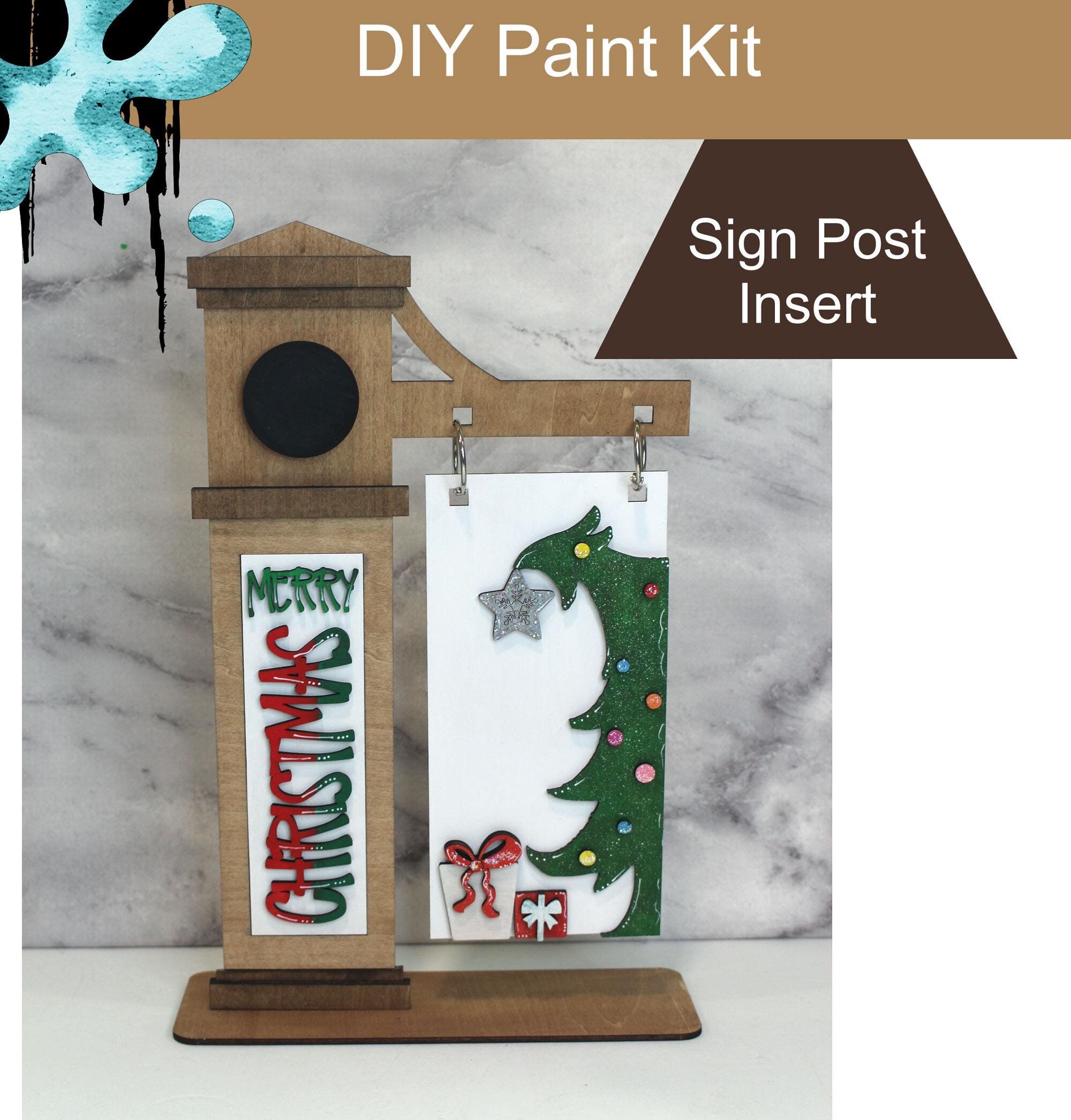 Christmas Tree for Sign Post Inserts, DIY Wood Project, Tiered Tray ...